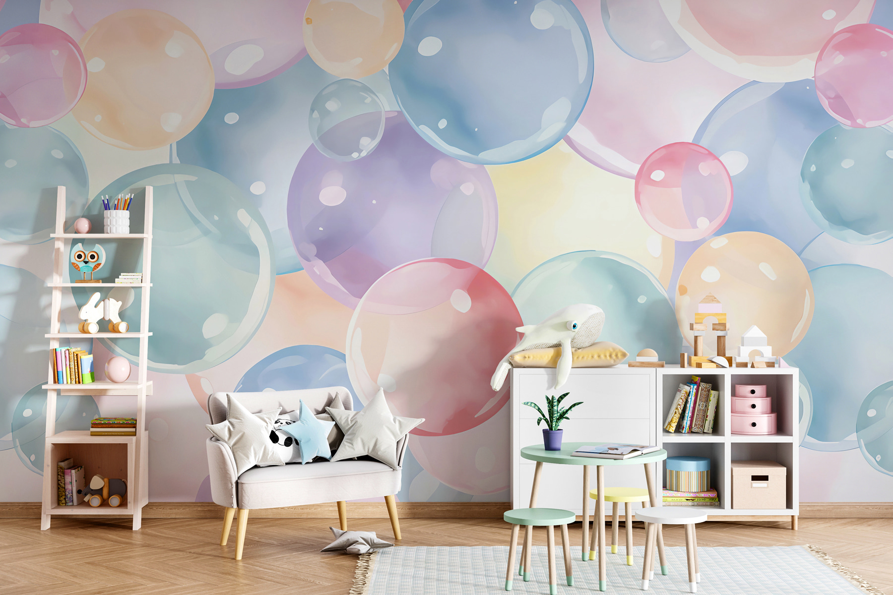 Carta da parati Bolle in colori pastello n. u99730 - Uwalls negozio online